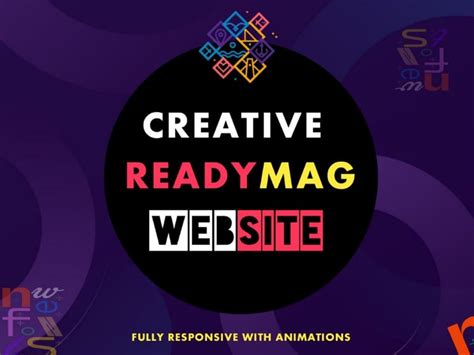 a custom responsive website on readymag tilda with beautiful