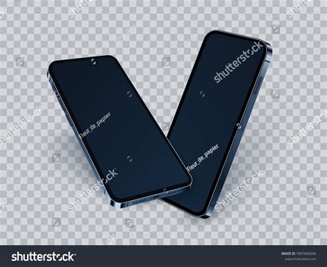 3d Smartphone Mockup Realistic Modern Mobile Stock Vector Royalty Free 1897868206 Shutterstock
