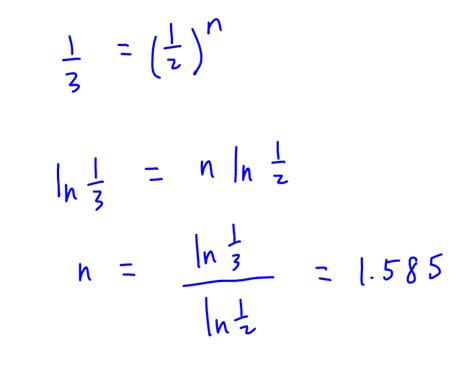 How To Calculate Non Integer Number Of Half Lifes