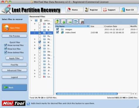 Recover Mac Lost Partitions Minitooldata