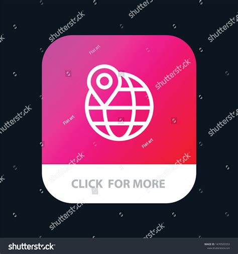 Location Map Globe Internet Mobile App Stock Vector Royalty Free