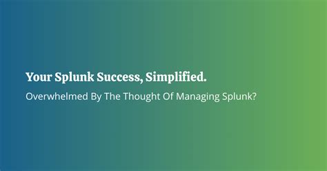 Splunk Management Success Hurricane Labs Streamlined Splunk Operations