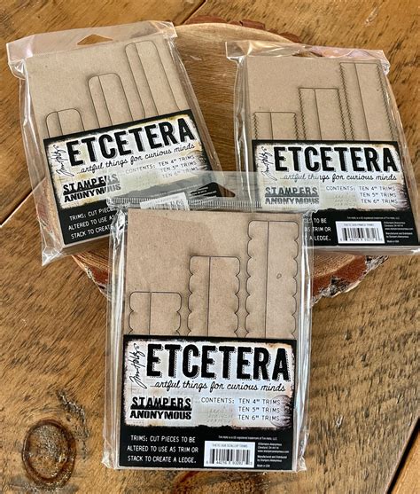 Tim Holtz Stamper S Anonymous Etcetera Trims Bracket Shelves For