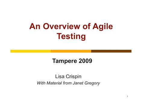 PDF An Overview Of Agile Testing Agile Testing With DOKUMEN TIPS