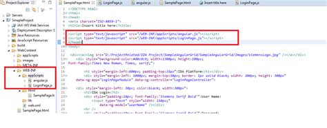 Angularjs File Not Loading In Browser Using Eclipse Stack Overflow