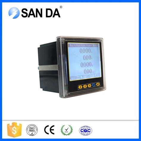 LCD Three Phase Digital Only Display Multifunction Power Meter RS Modbus RTU SD E SY