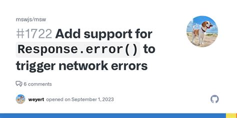 add support for `response error ` to trigger network errors · issue