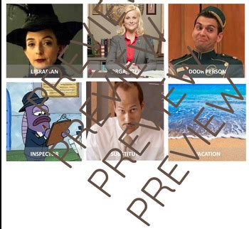 Middle School Class Jobs Pop Culture Instagram Style Editable