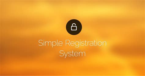 Making A Super Simple Registration System With Php And Mysql