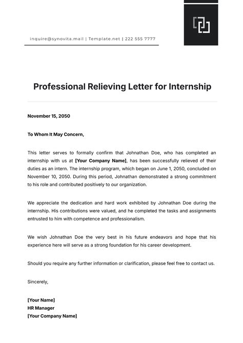 Free Internship Testimonial Letter Template To Edit Online