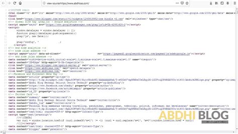 Pengertian HTML Belajar HTML Dasar Abdhi Blog