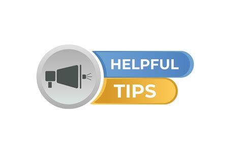 Helpful Tips Button Speech Bubble Banner Label Helpful Tips 23665533