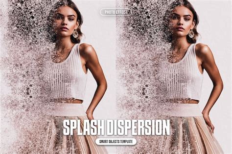Splash Dispersion Photo Effect For Poster Premium Ai Generated Psd