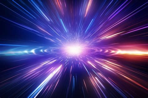 Hyperspace Tunnel With Dynamic Streaks Of Light Oc 00649 03 Premium