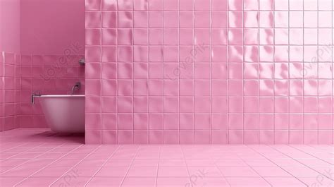 부엌 욕실이나 화장실 배경에 완벽한 분홍색 세라믹 타일 벽과 바닥 질감의 3d 렌더링 부엌 바닥 배경 화장 배경 홍색 배경 이미지 Hd 부엌 바닥 화장 홍색 배경