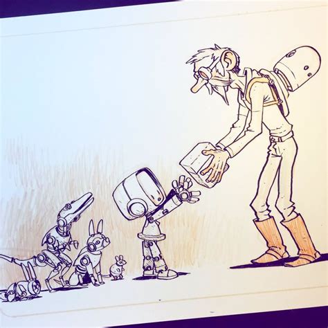 Jake Parker (@mrjakeparker) | Twitter | Robots drawing, Robot illustration, Robot art