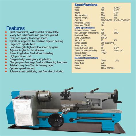 Variable Speed Mini Lathe BL Craft China Manufacturer Machine Tool Machinery