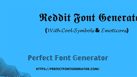 Reddit Fancy Font Generator Online Copy Paste Tool