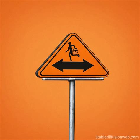 Orange Sign Stable Diffusion Online