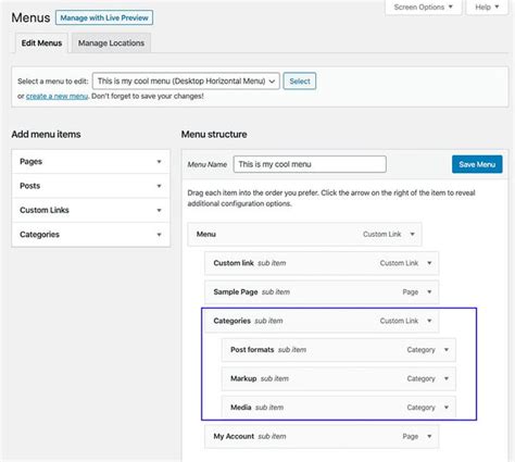 Comment Ajouter Un Menu Déroulant Dans Wordpress