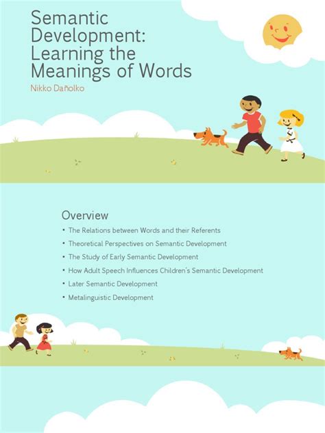 semantic development pdf vocabulary concept