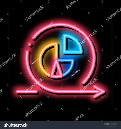 Round Graph Center Agile Arrow Mark Stock Vector Royalty Free