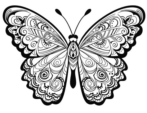 Butterfly Coloring Pages For Adults A Relaxing And Creative Escape