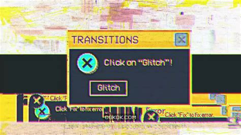 ترانزیشن پریمیر رابط کاربری گلیچ Ui Glitch Transitions