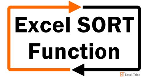 Excel Sort Function How To Use
