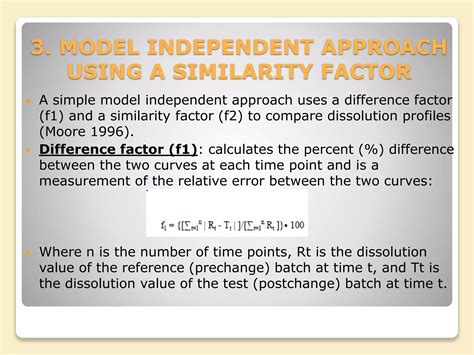 Guidance Requirement For Evaluation Of Similarity Factor F2 Across
