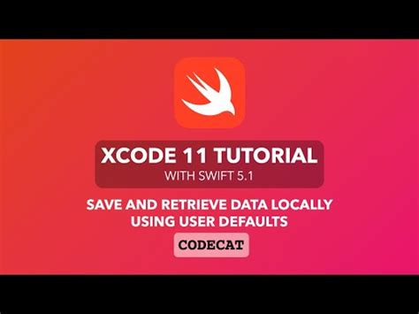 Xcode 11 Swift 5 1 Save And Retrieve Data Locally Using UserDefaults