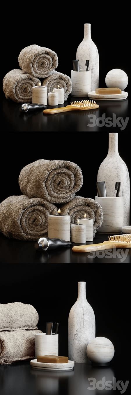 Salavatori Bath Decor Set Down3dmodels