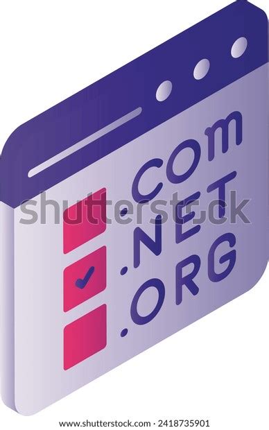 Top Level Domain Tld Registration Service Stock Vector Royalty Free