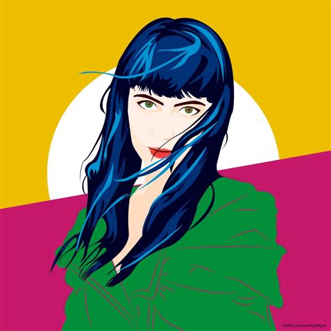 first time doing such a complex vectorization work with a human face
