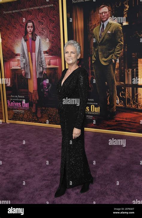 Jamie Lee Curtis Arrives At The Knives Out Los Angeles Premiere Held At