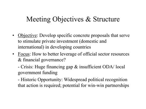 Ppt Meeting Objectives And Structure Powerpoint Presentation Free Download Id 3083317