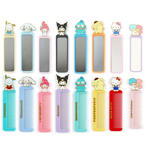 산리오 산리오 일자빗 거울 시나모롤 헤어브러쉬 휴대용 콤팩트 여성 위시버킷