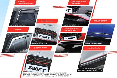 Maruti Swift Accessories And Accessory Packs Revealed With Prices