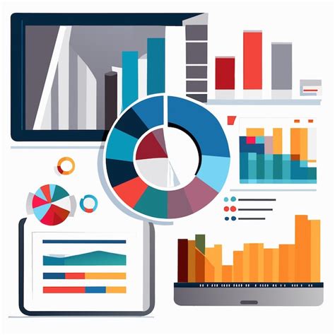 Premium Vector Marketing Growth Statistics Template Or Analyzing Growth Chart Or Elements