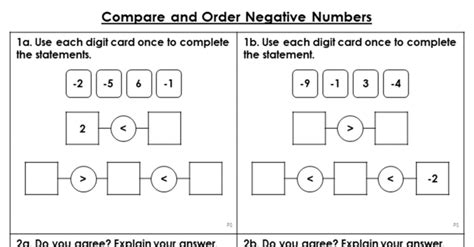 summer block 6 negative numbers classroom secrets