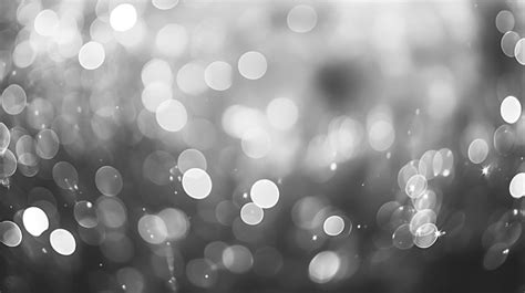 Black White Bokeh Background Defocused Bokeh Christmas Soft Light Bokeh Abstract Backgro Black