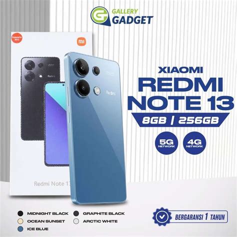 Jual Xiaomi Redmi Note 13 5g 8 256 Gb 4g 8 256 Gb 8gb 256gb Handphone Android Garansi Resmi 4g