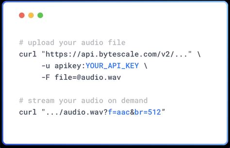 audio upload api transcoding optimization storage and cdn