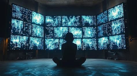 Data Overload Premium Ai Generated Image
