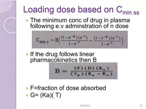 Concept Of Loading And Maintainance Dose Pptx