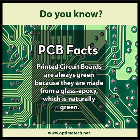 PCB Fact Printed Circuit Boards Are Always Green Because They Are Made From A Glass Epoxy