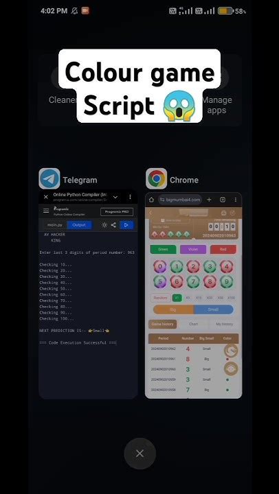Colour Game Hack Script 😱 Colour Prediction Hack Script 😱 Shorts