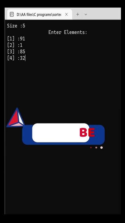 Sorted Array C Programming Shortvideo Shortsfeed Shorts Short Shortsyoutube Chatgpt