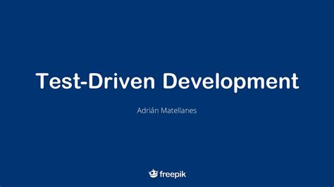 Test Driven Development Speaker Deck