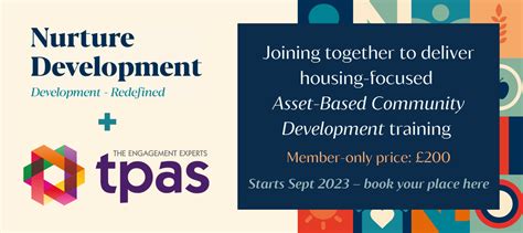 Tpas Asset Based Community Development Training With Nurture Development Starts Sept 2023